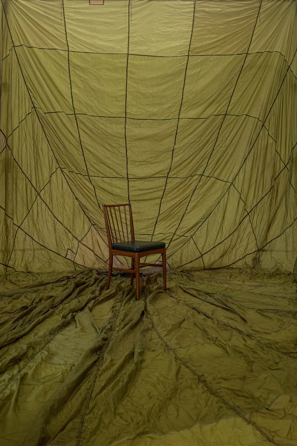 Vintage white Parachute used to shoot Cole palmer for Chelsea, England ...