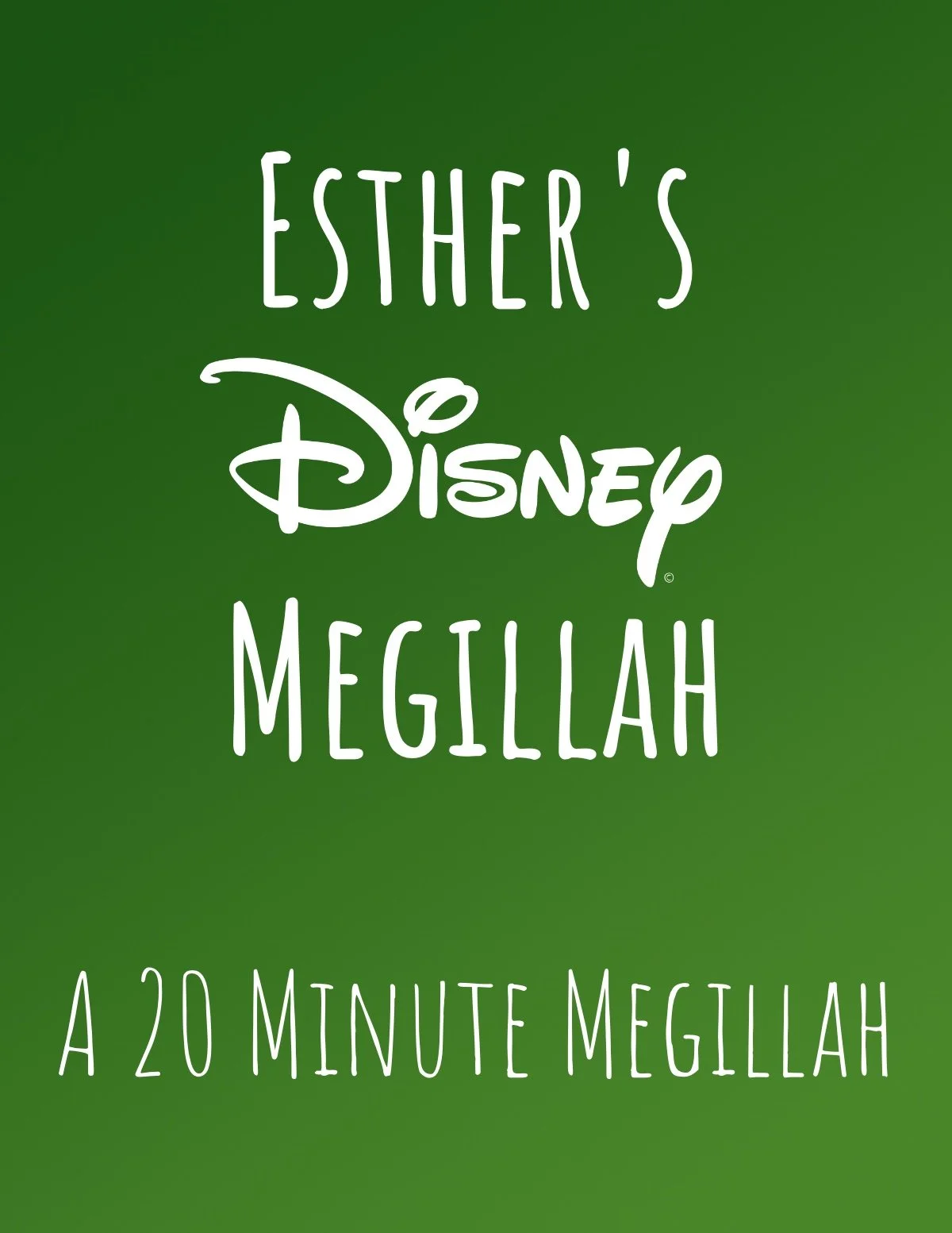 Esther's Disney Megillah - A 20 Minute Megillah — THE SPIEL GUY