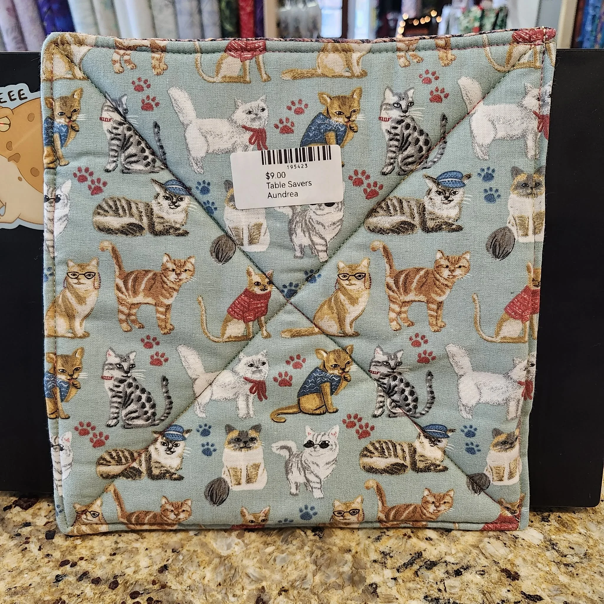 Cat themed Hot Pad / Table Saver — Wonders By Women