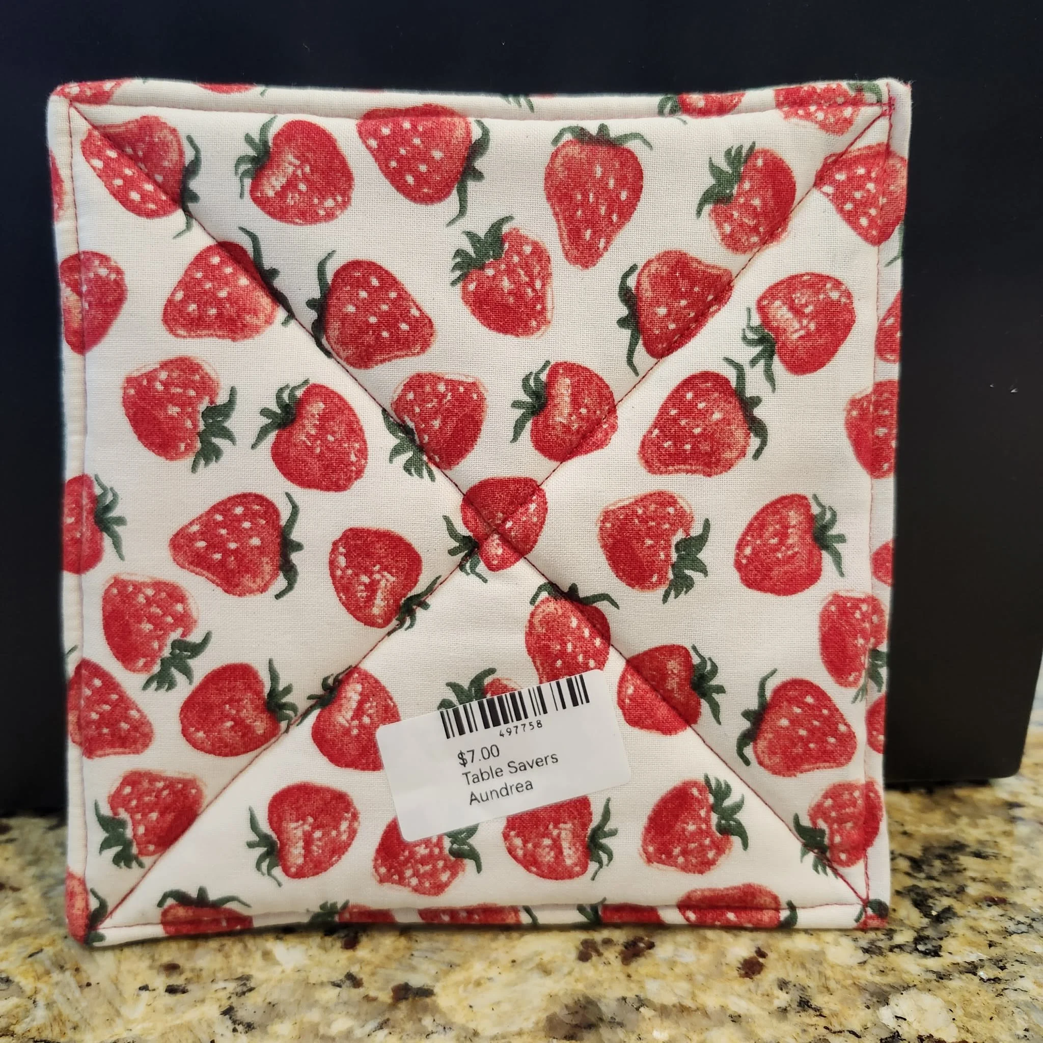Strawberry Table Saver / Hot Pad — Wonders By Women