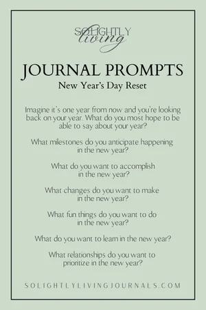 Journal Prompts for the New Year & New Beginnings