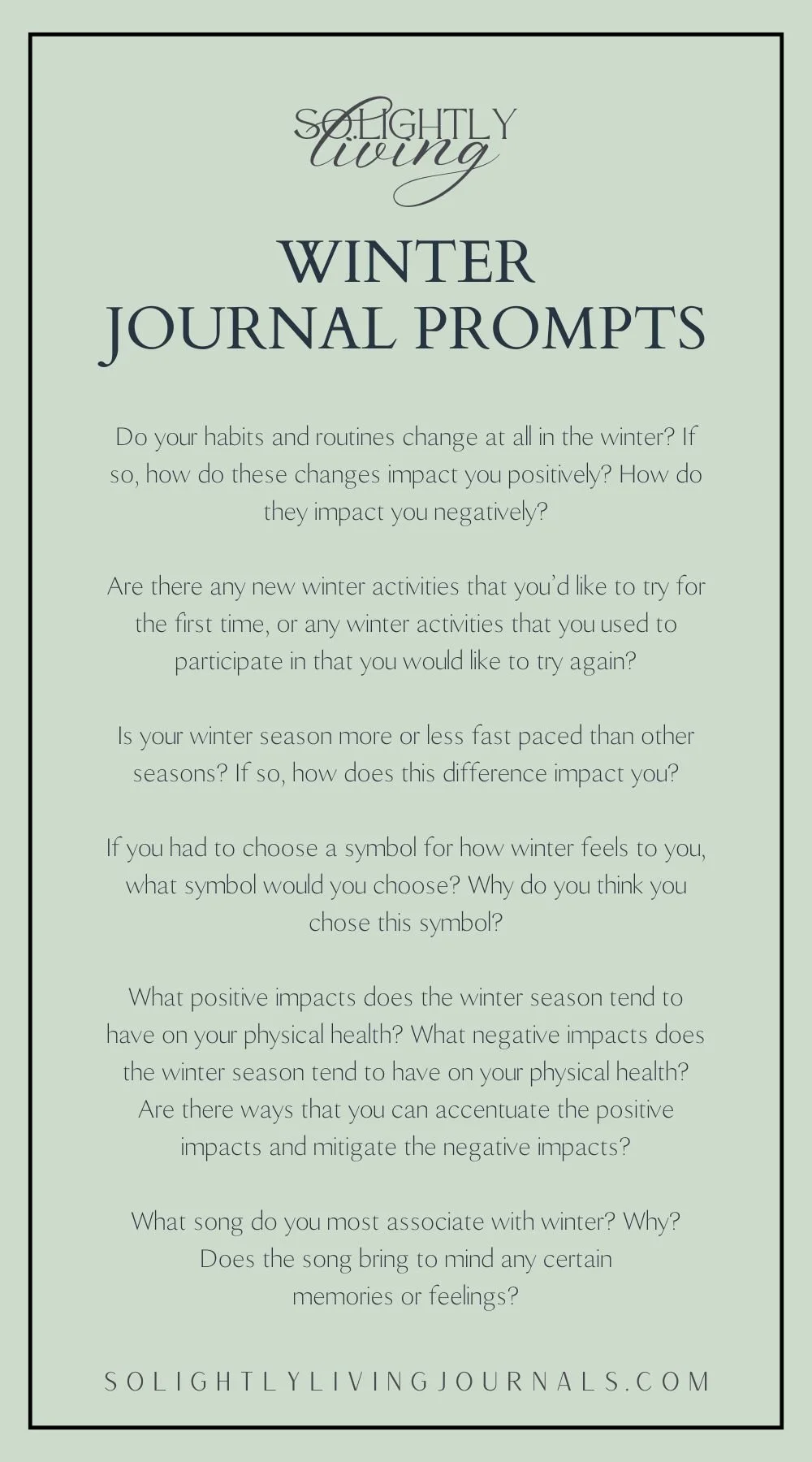 Cuddle Up With These Comfy Winter Journal Prompts