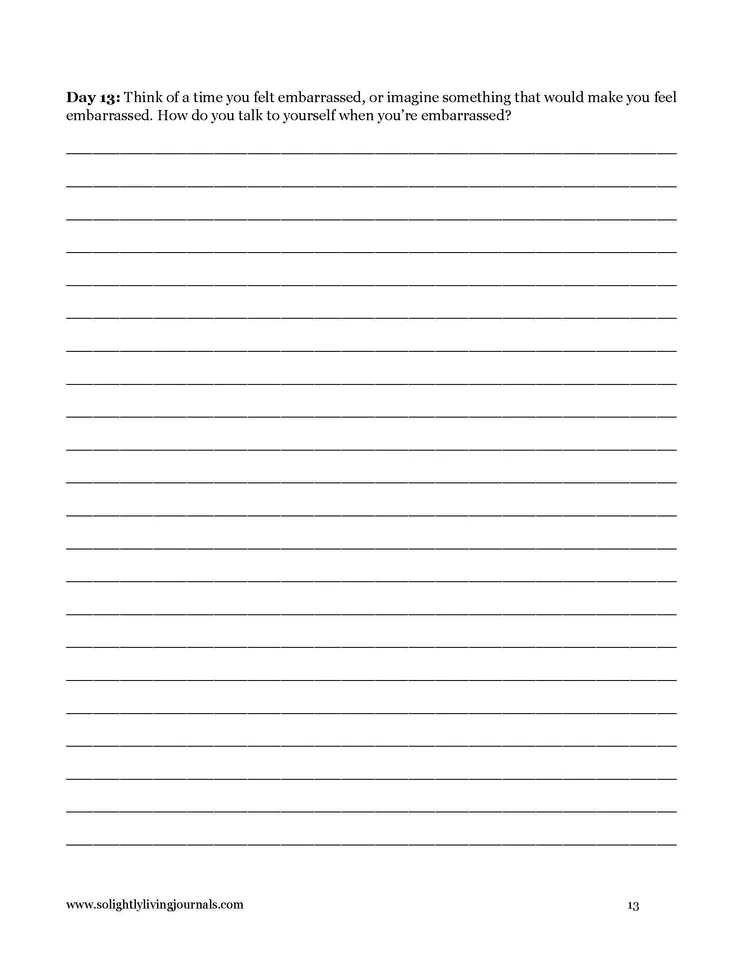 Free Printable Guided Journal Pages For Anxiety