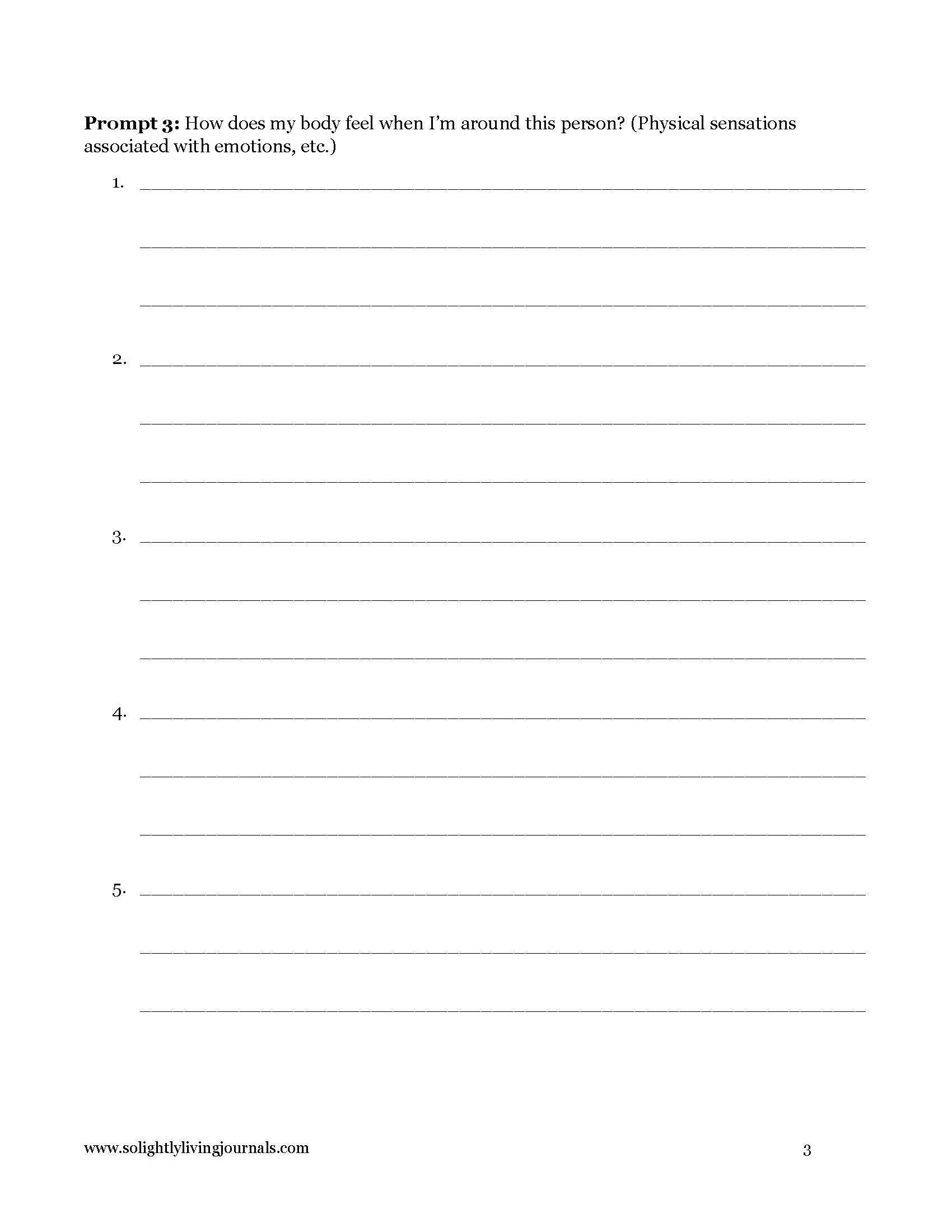 Free Printable Guided Journal Pages For Anxiety
