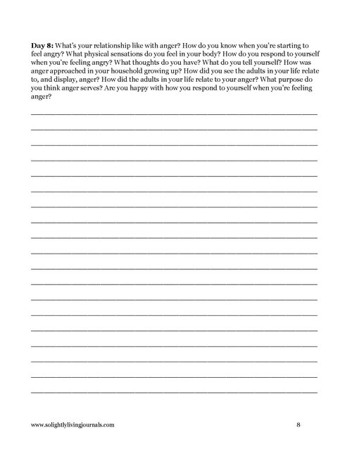 Free Printable Guided Journal Pages For Anxiety