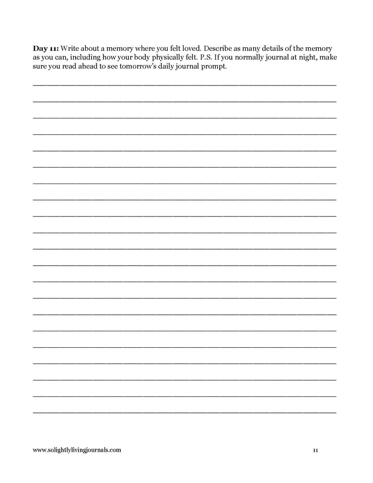 Free Guided Journal Pages | Positive Self Talk Printable