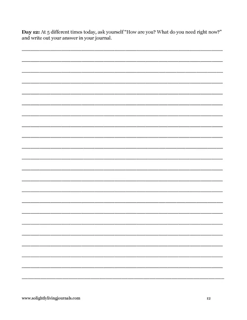 Free Guided Journal Pages | Positive Self Talk Printable