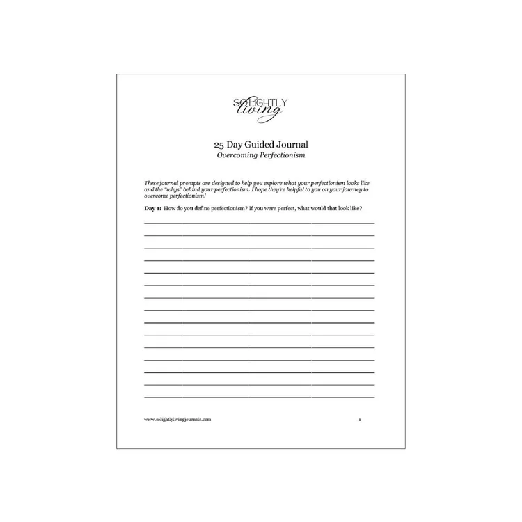 Free Printable Guided Journal Pages For Anxiety