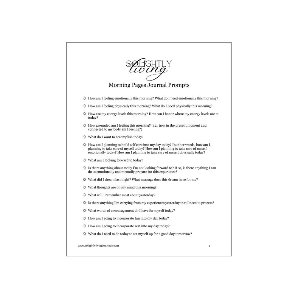 Free Printable Everday Journal Prompts | Free Journal Prompt Printables