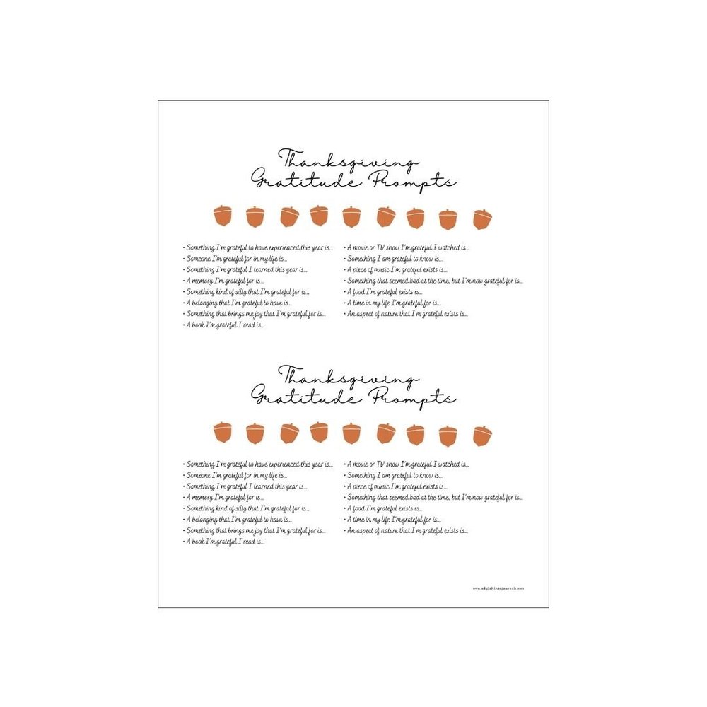 Free Printable Everday Journal Prompts | Free Journal Prompt Printables