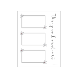 Free Gratitude List Template Bullet Journal Coloring Page