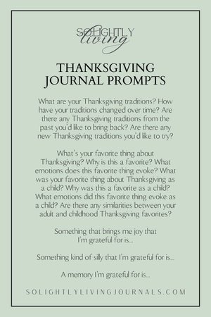 Thanksgiving Journal Prompts For Reflecting On The Holiday
