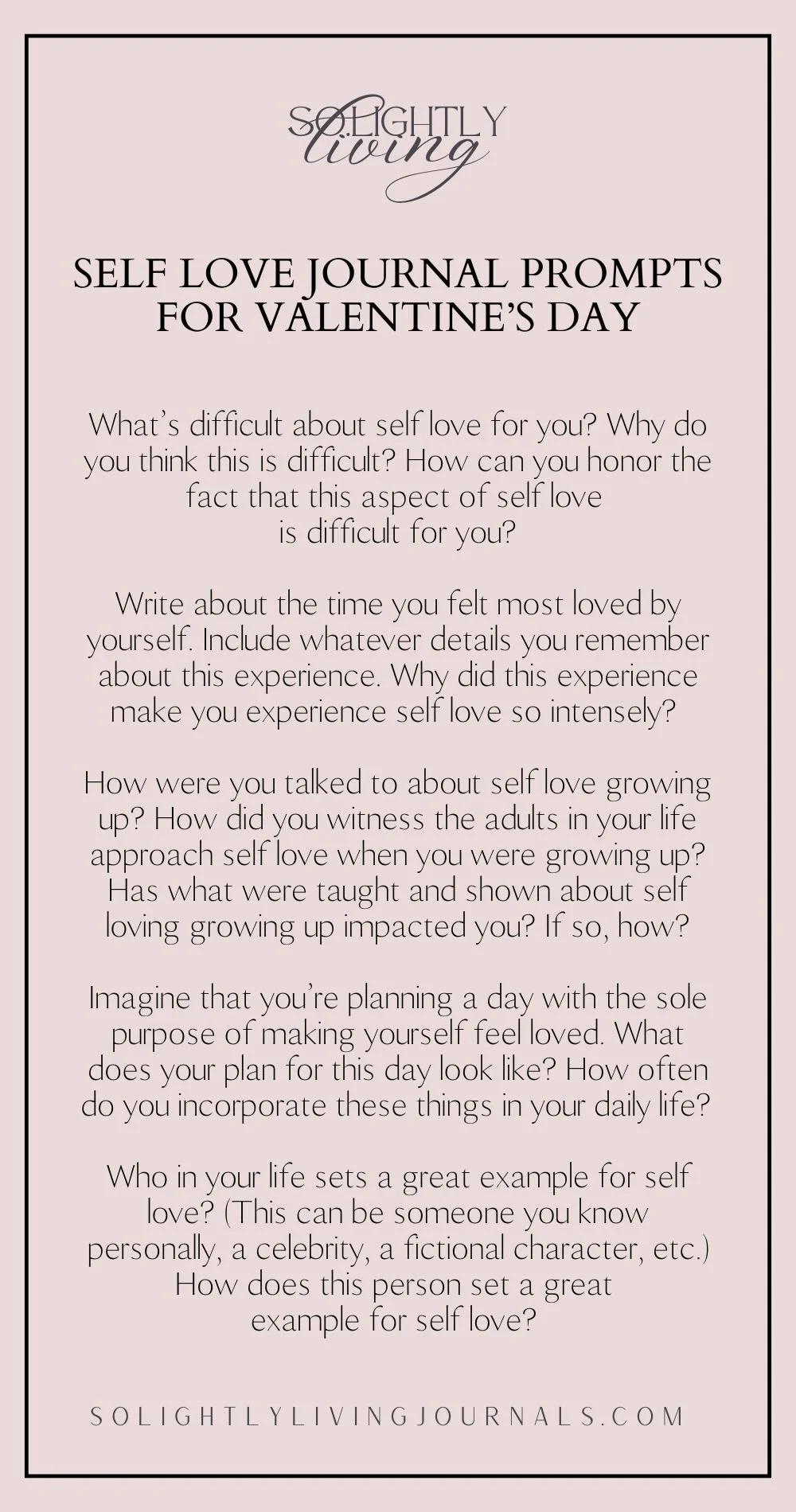 Sweet Valentine's Day Journal Prompts