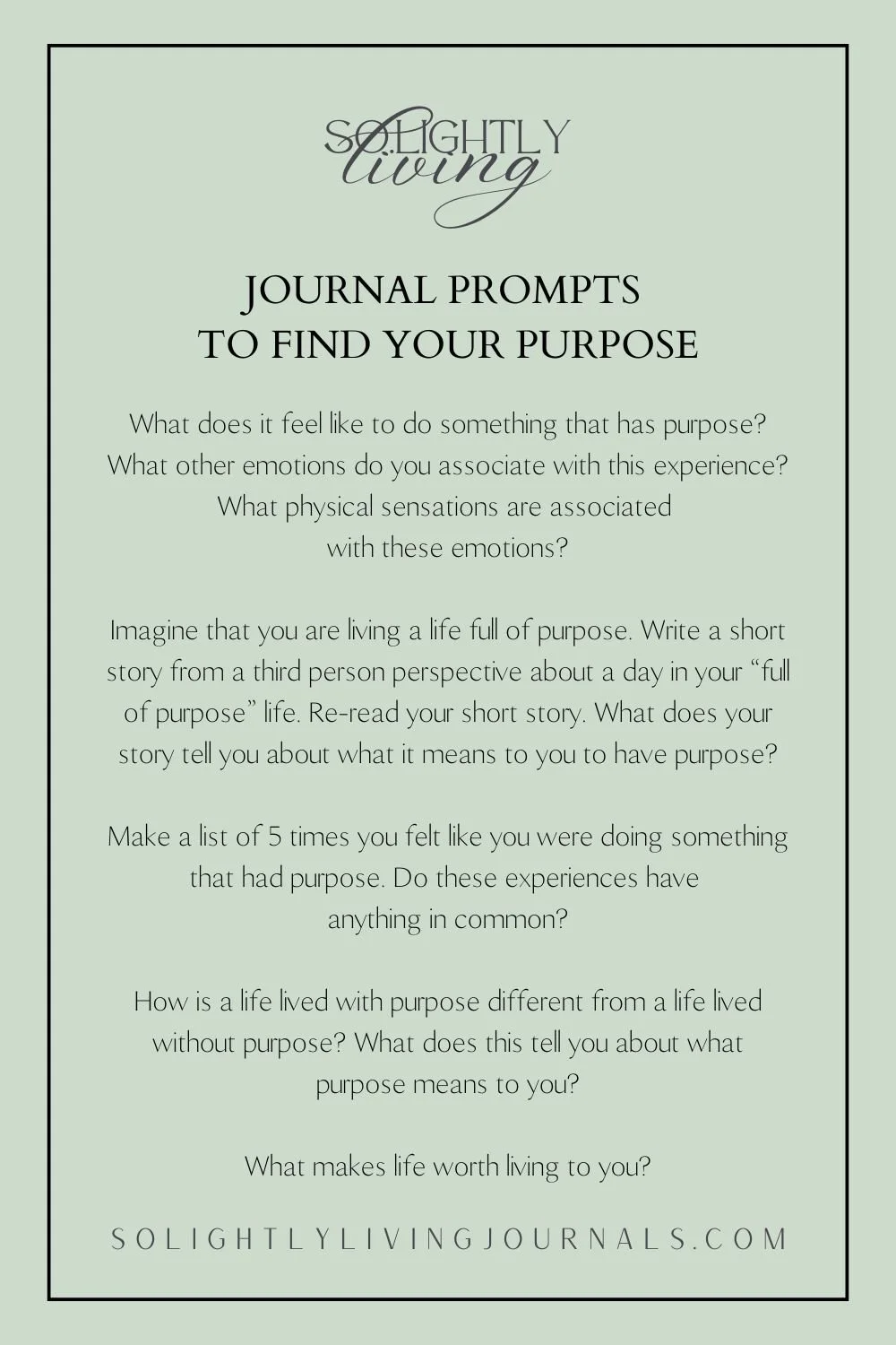 Journal Prompts to Find Your Purpose