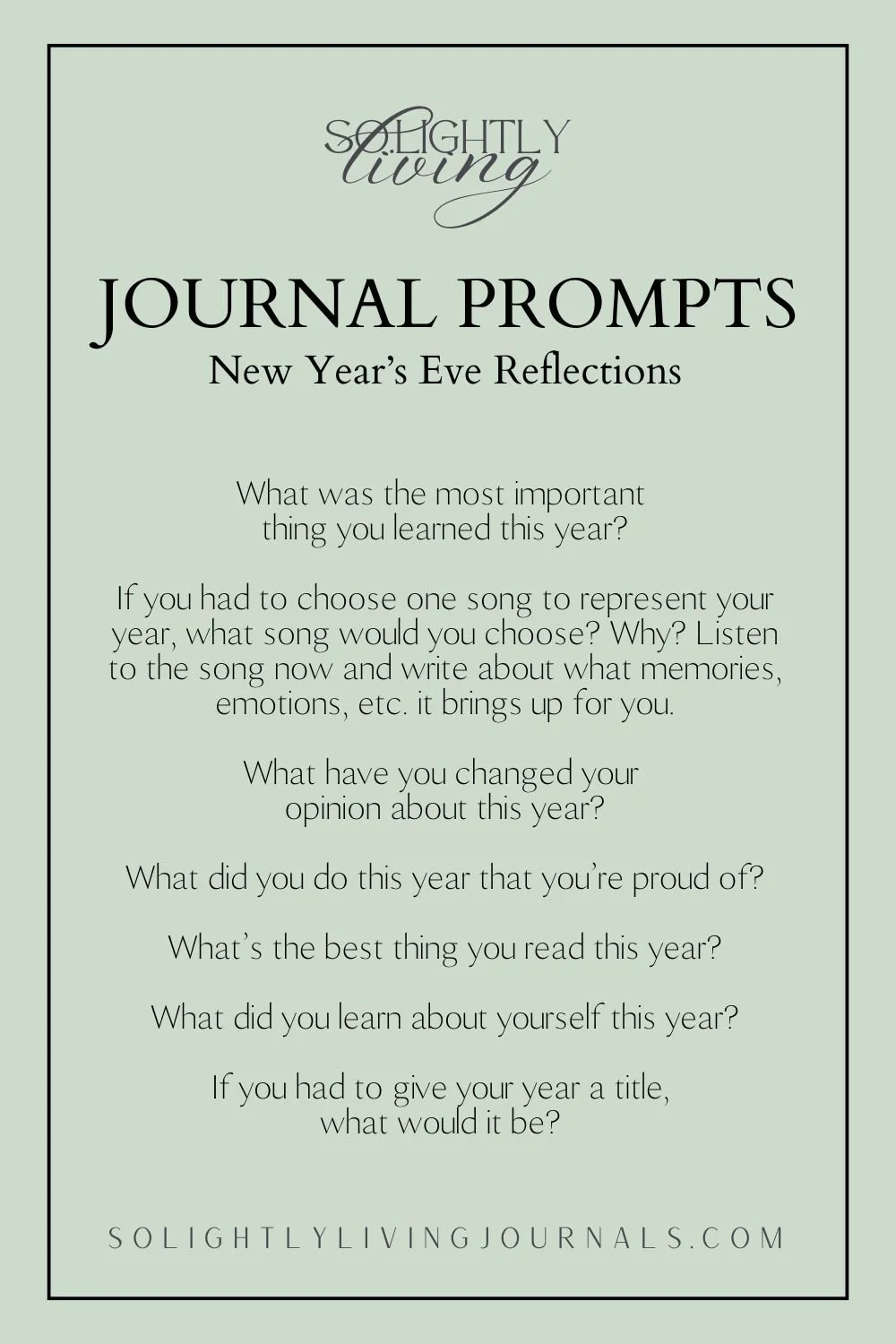 Journal Prompts for the New Year & New Beginnings