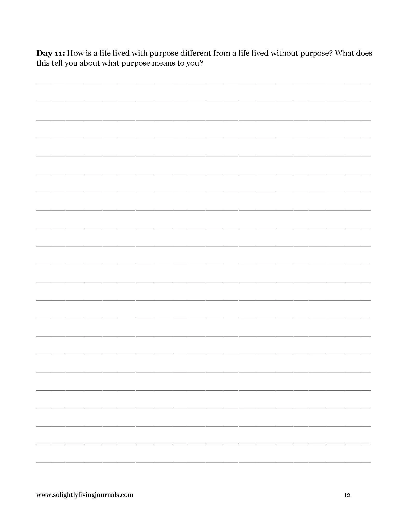 Free Guided Journal Pages | Positive Self Talk Printable