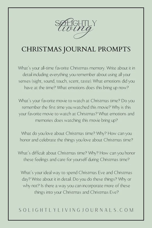 Festive Christmas Journal Prompts To Kindle Your Holiday Spirit