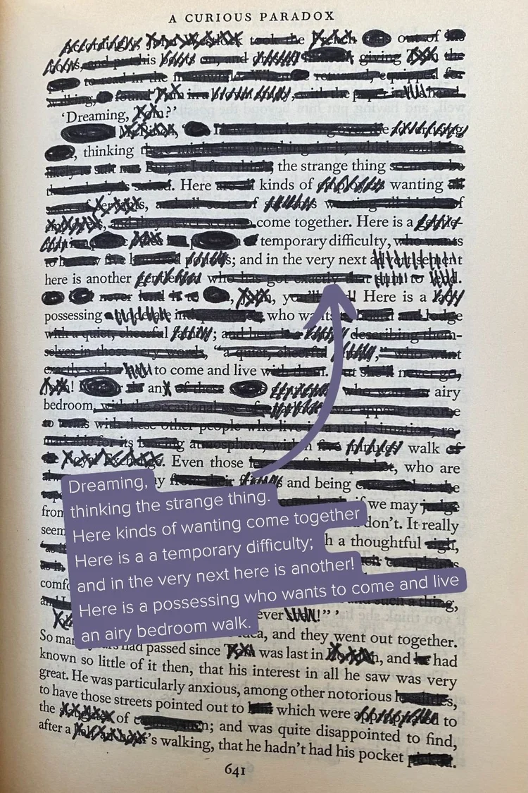 How To Create Blackout Poetry & Connect With Your Intuition
