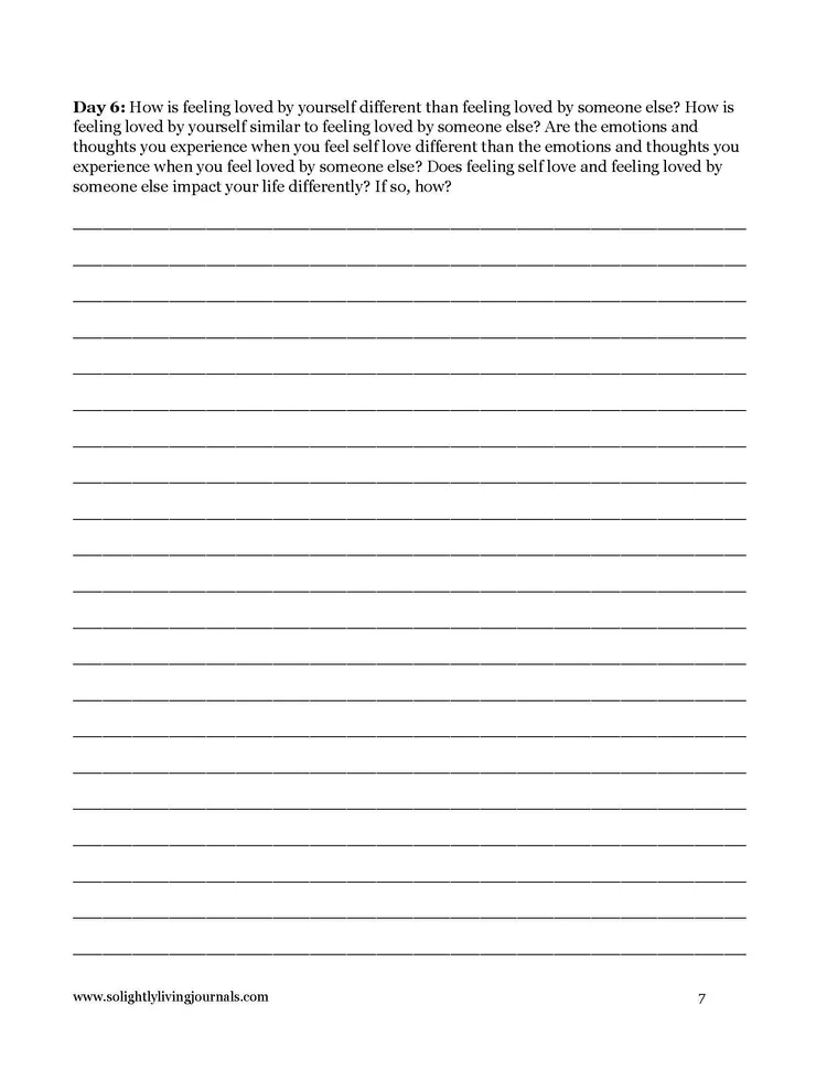 Free Guided Journal Pages | Positive Self Talk Printable