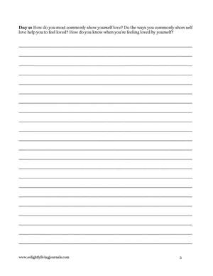 Free Guided Journal Pages | Positive Self Talk Printable