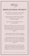 Spring Journal Prompts To Inspire Renewal