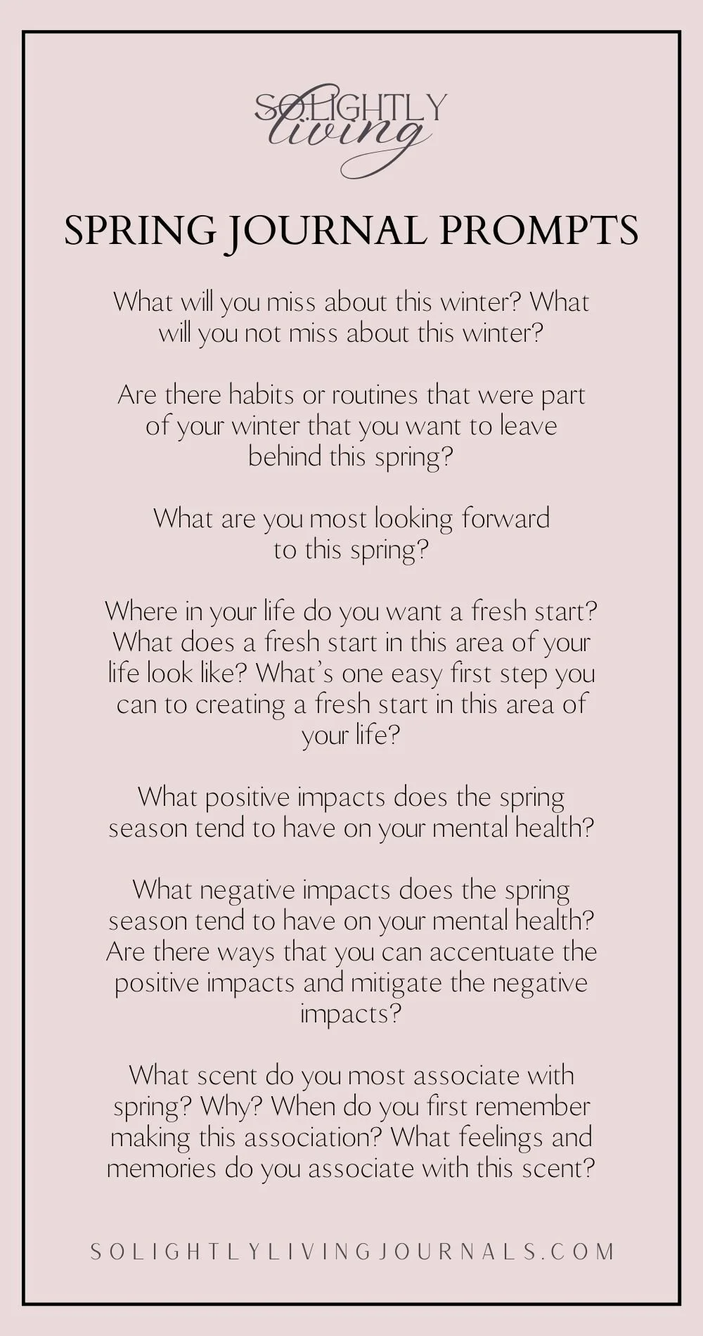 Spring Journal Prompts To Inspire Renewal