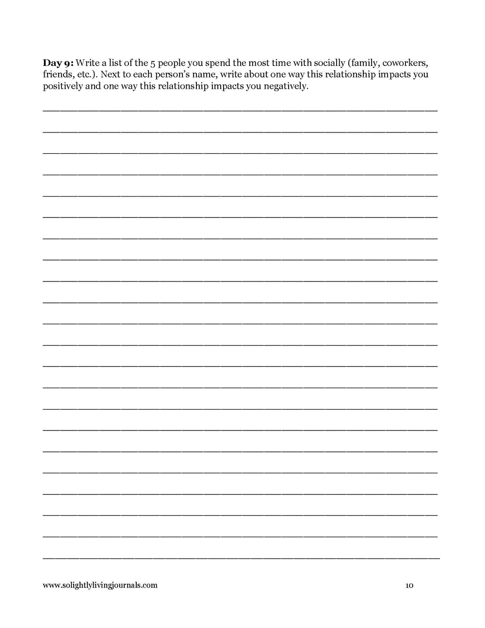 Free Printable Shadow Work Journal