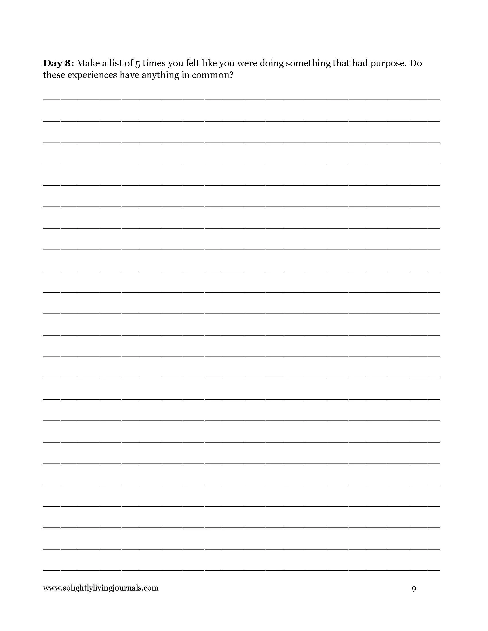 Free Guided Journal Pages | Positive Self Talk Printable