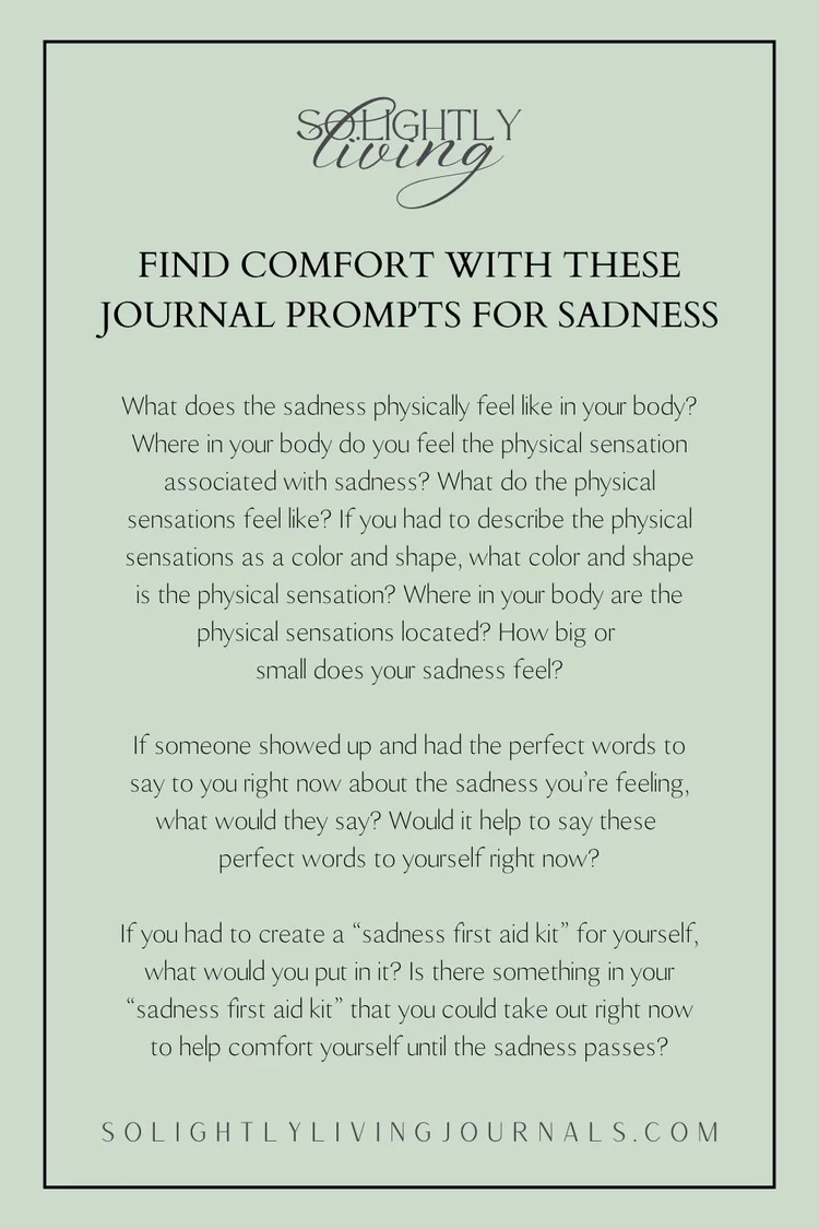 Find Comfort With These Journal Prompts For Sadness