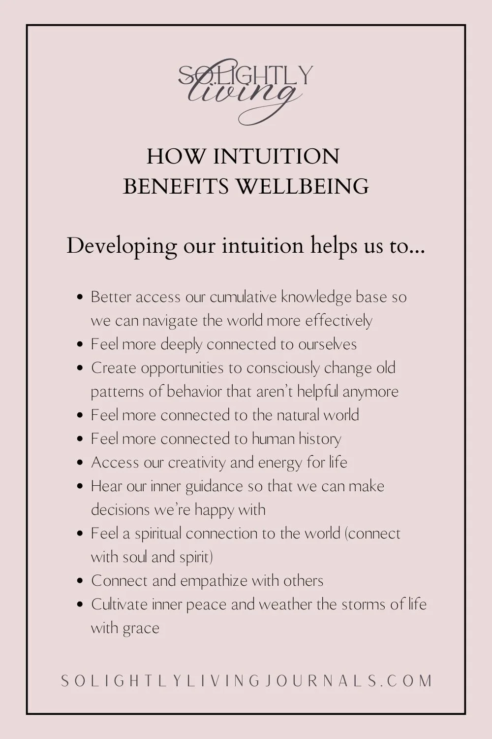 How Intuition Benefits Wellbeing