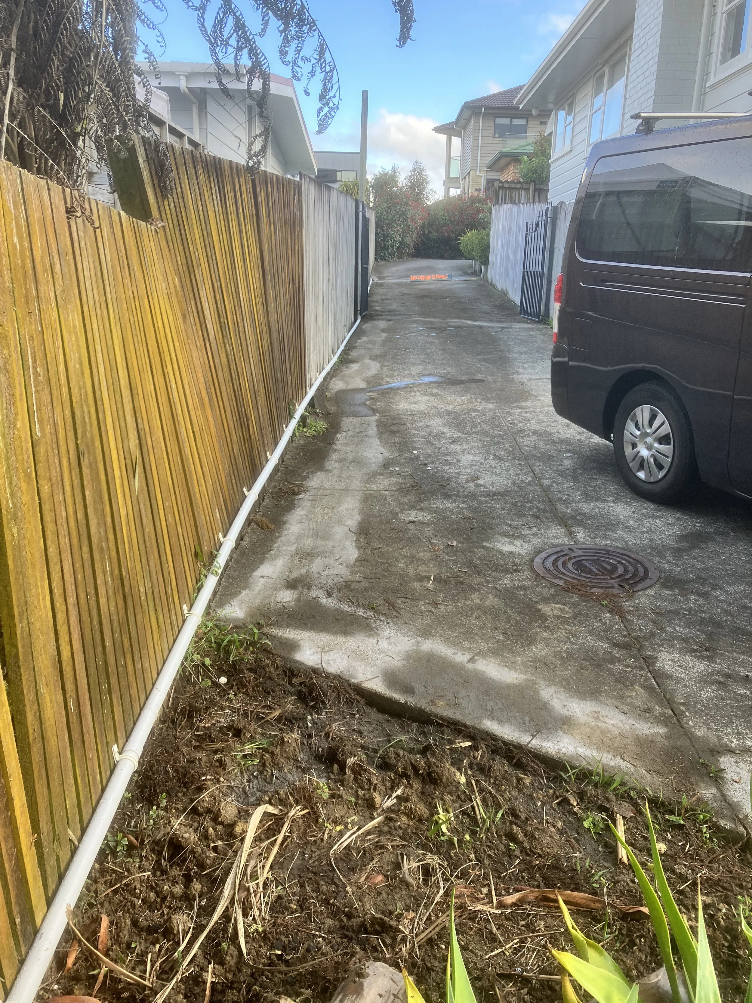Replacing a water main down a long driveway — Archer Plumbing Solutions