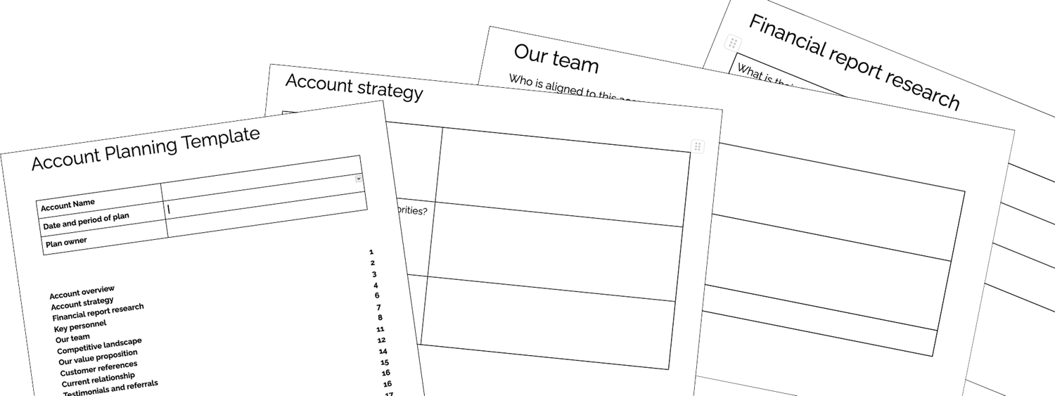 How to build Enterprise account plans that drive revenue — charliecowan ...