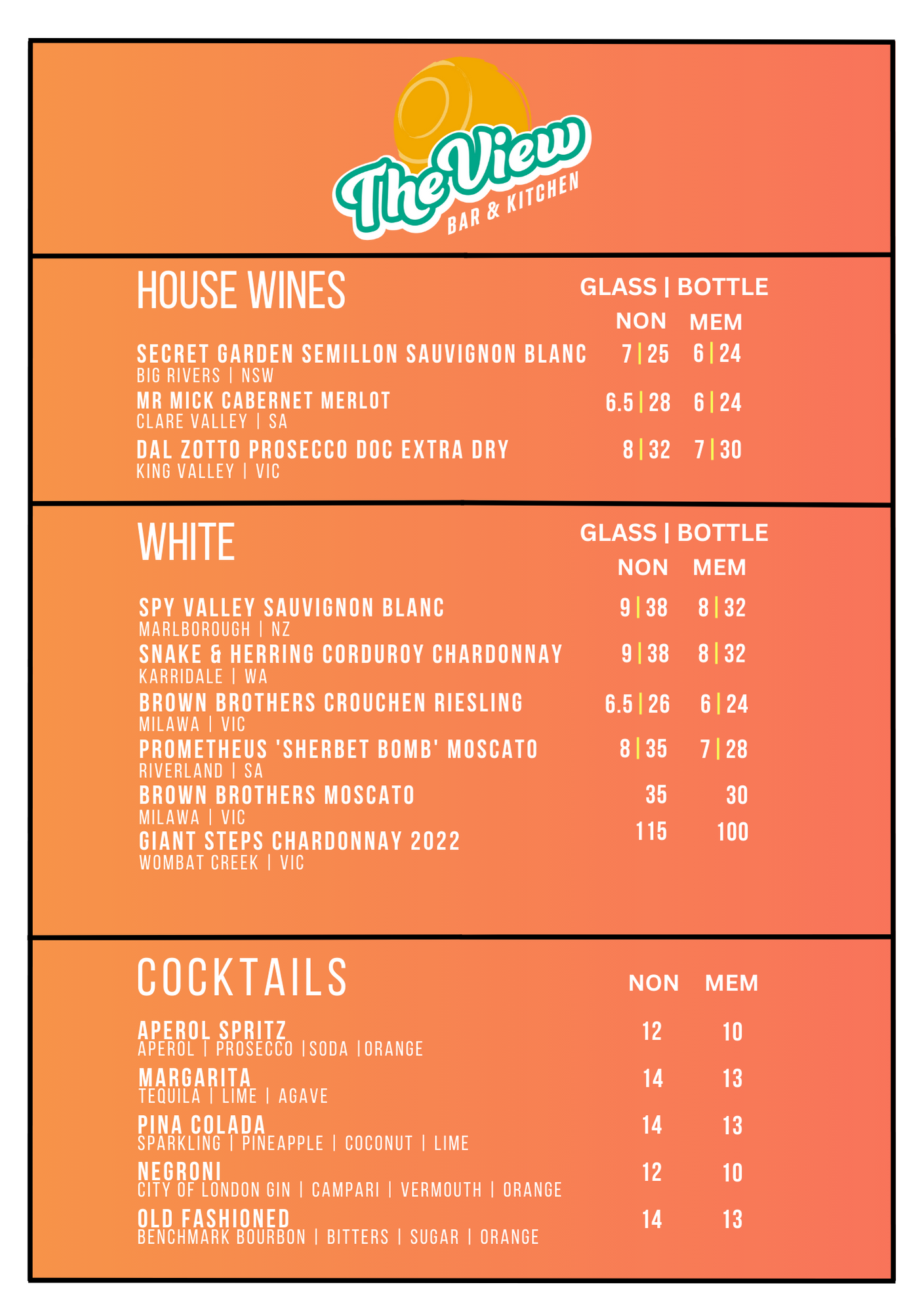 Functions Kit — Doubleview Bowling Club