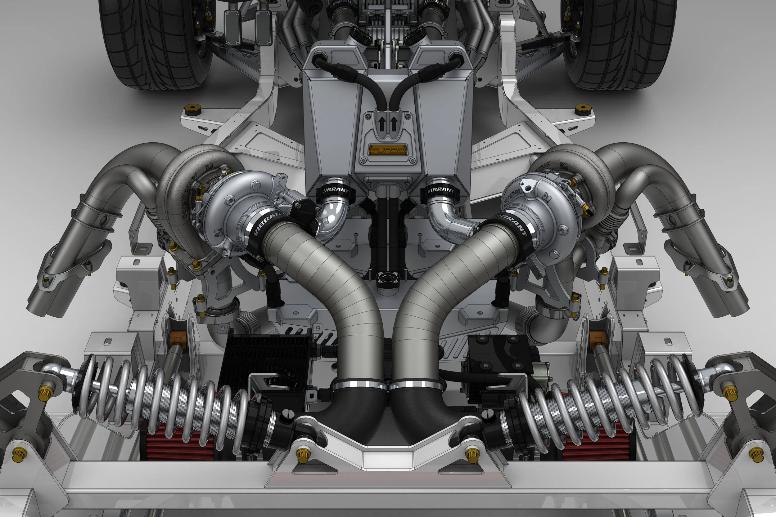 Bed Mounted Twin Turbo System — 3D Magic Mike Design