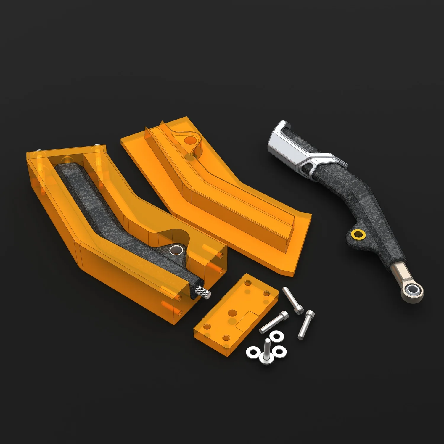 Forged Carbon Handle — 3D Magic Mike Design