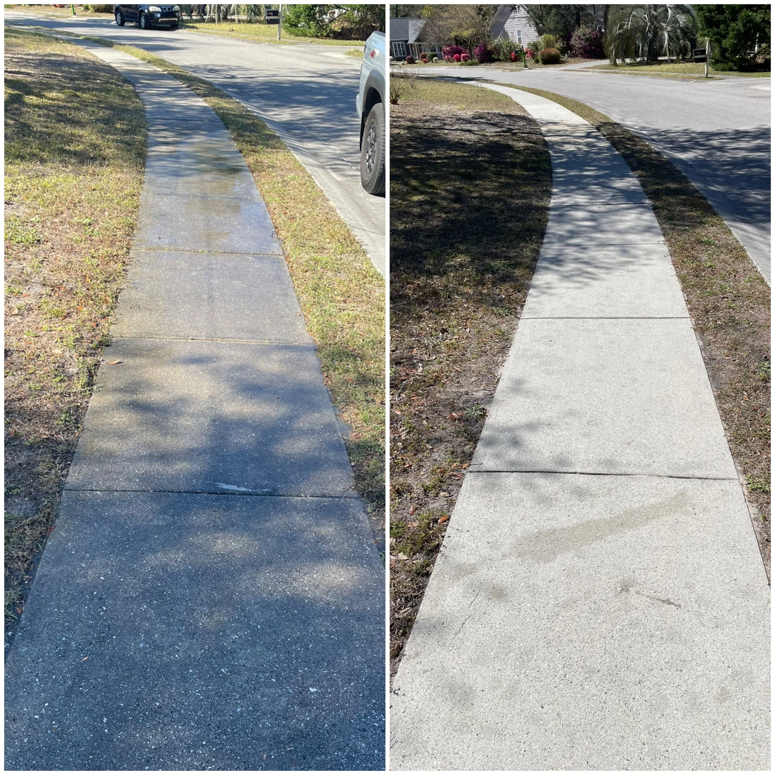 Sidewalks & Curbs — Riptide Pressure Washing