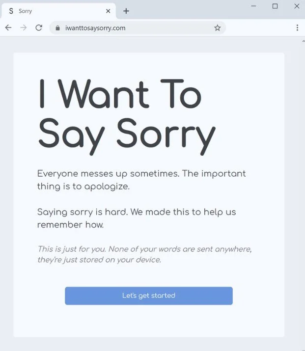 Sorry App — Luis Zanforlin