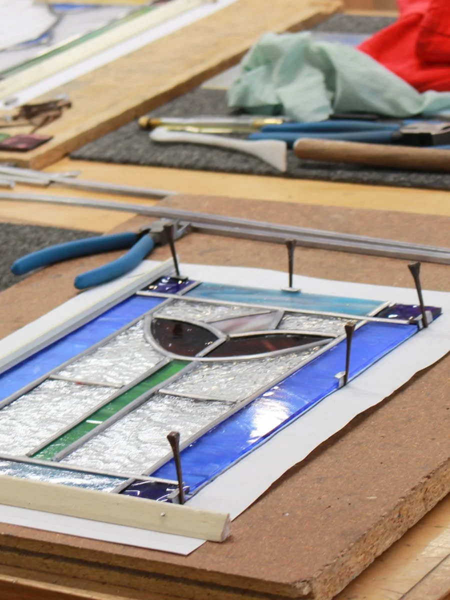 Glass Leadlight Workshop — The Old Auction House Creative Hub & Gallery | Kyneton, Macedon Ranges