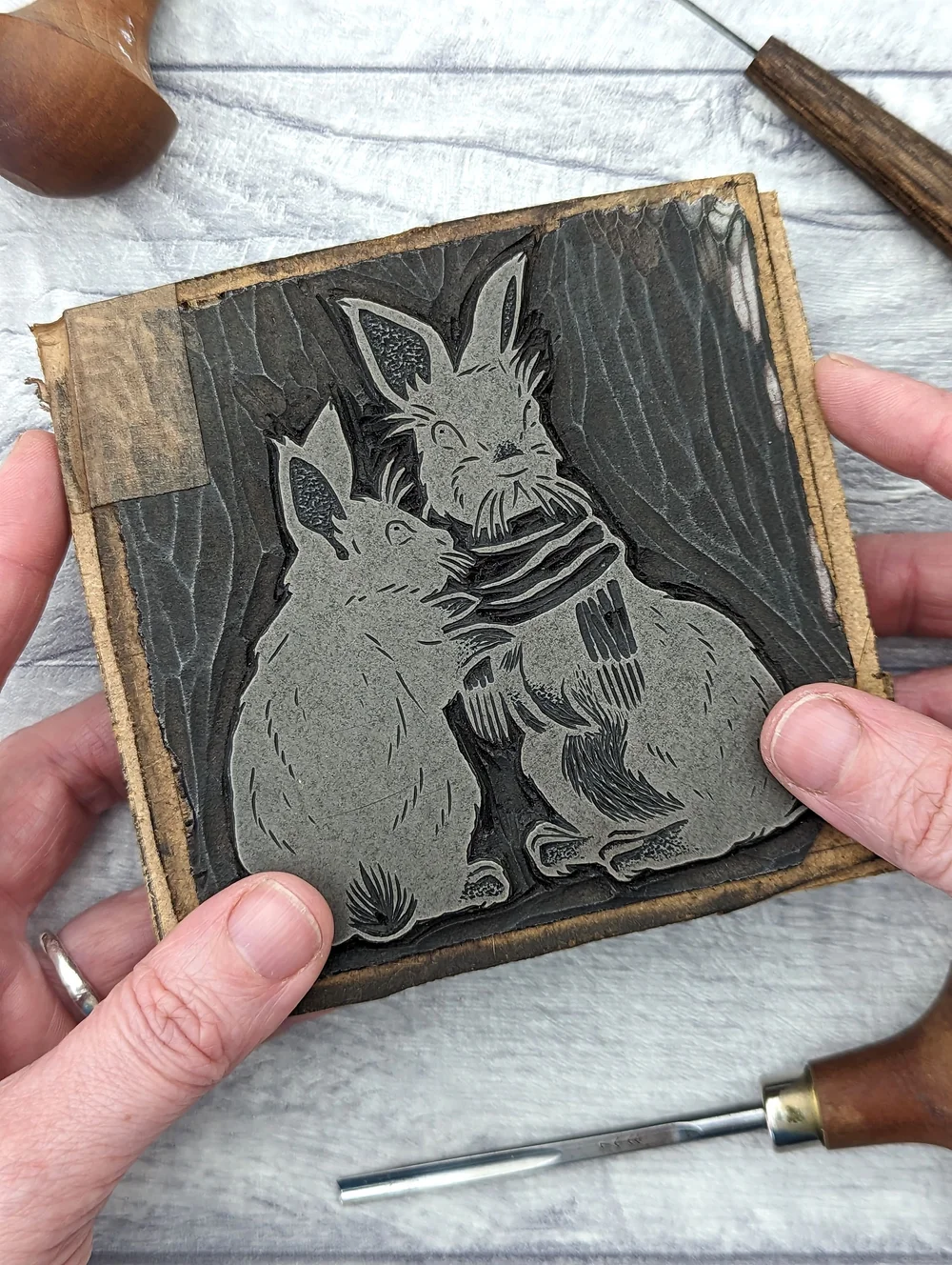 'Star Catcher' Linocut — Frankie Brown