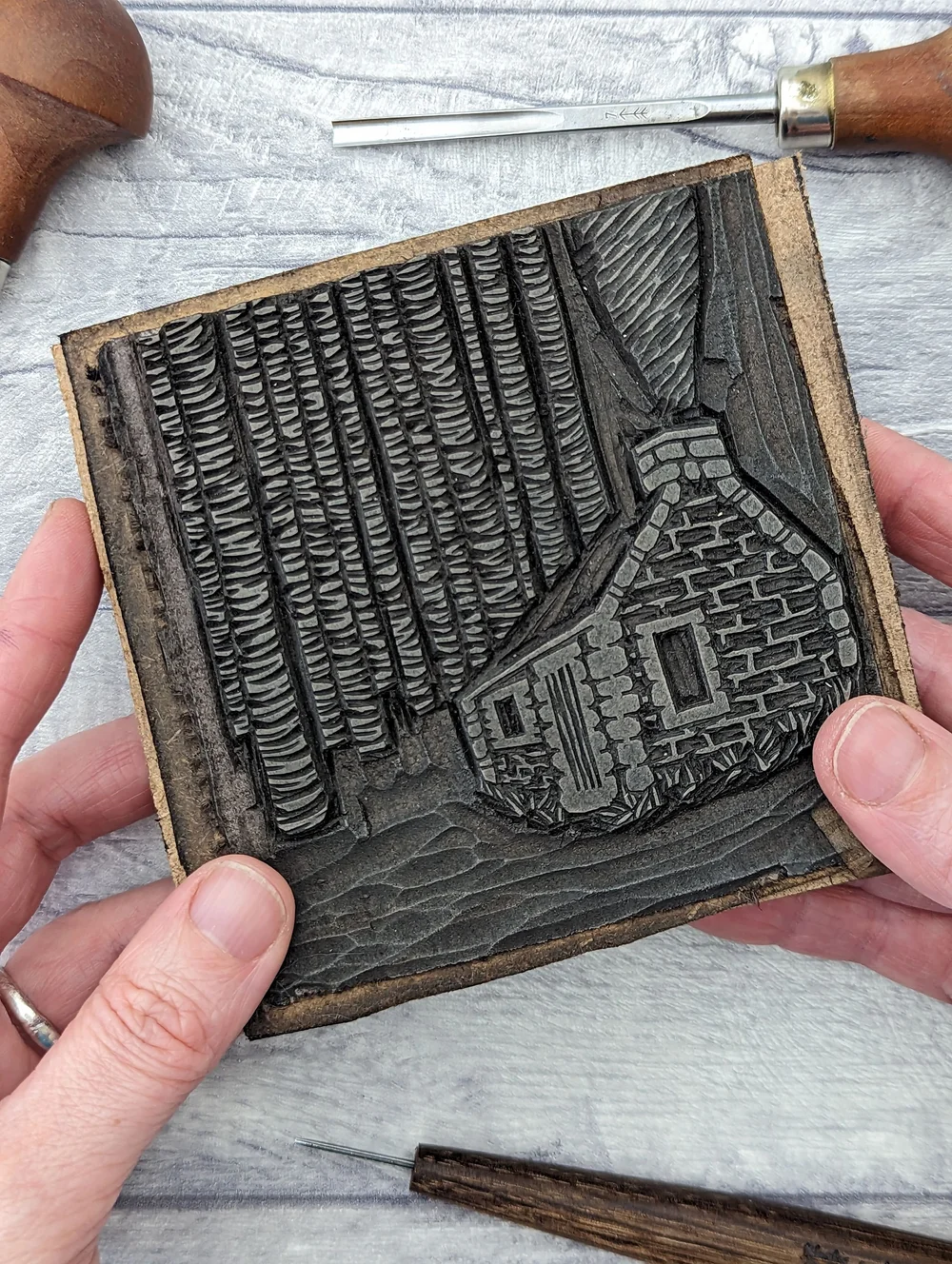 'Star Catcher' Linocut — Frankie Brown