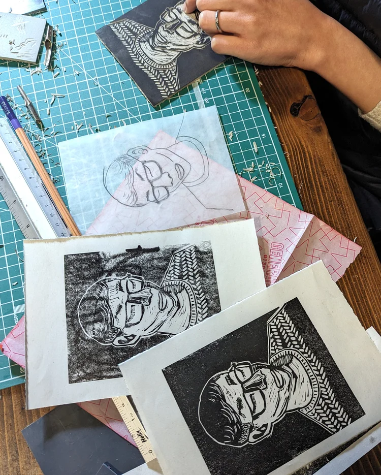 Introduction to Linocut — Frankie Brown