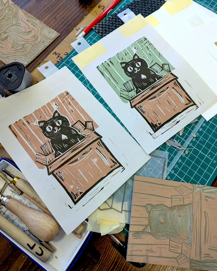 Introduction to Linocut — Frankie Brown