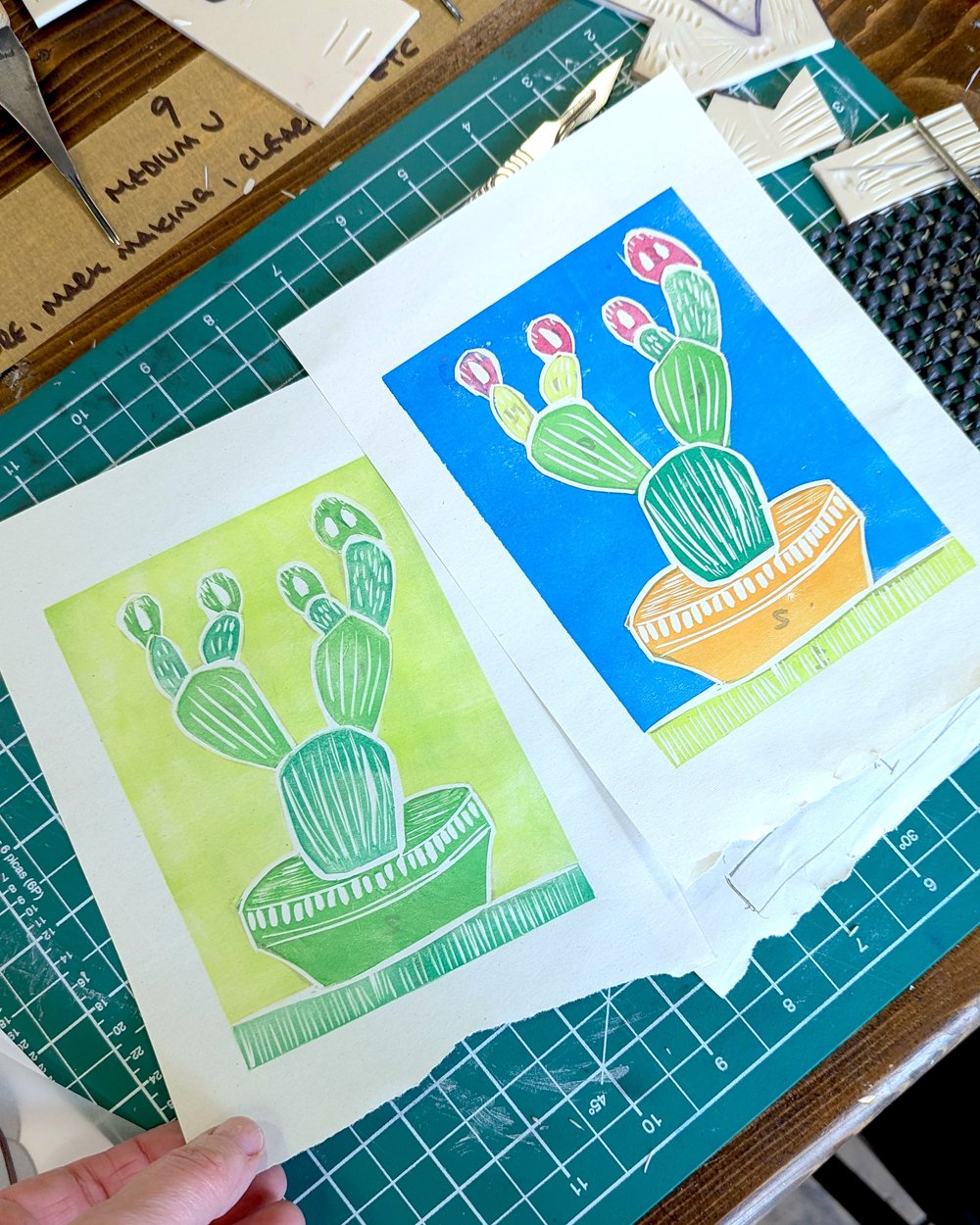 Introduction to Linocut Workshop — Frankie Brown