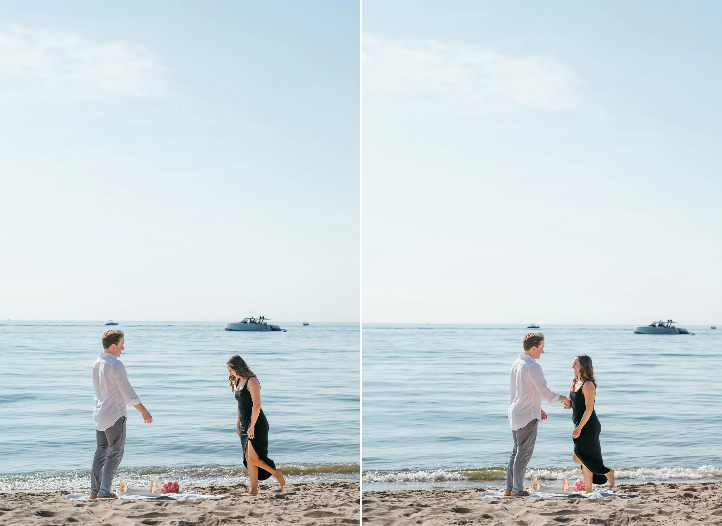 Summer Beach Proposal at Oval Beach | Saugatuck, Michigan