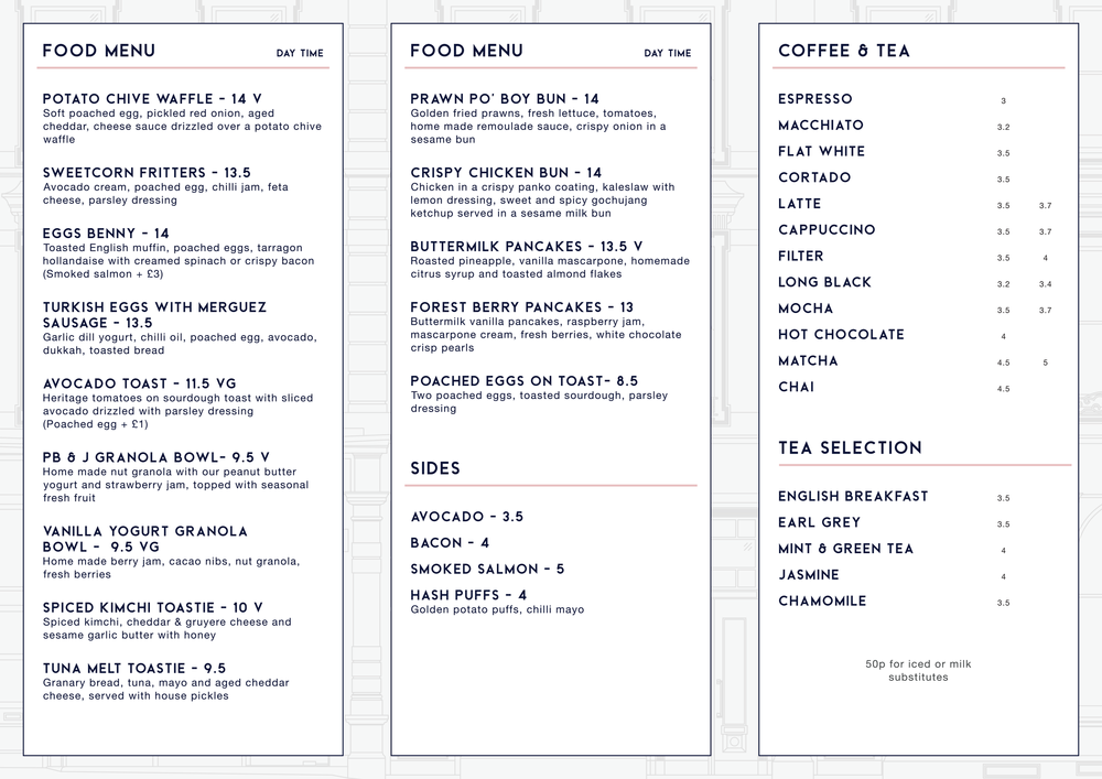 MENU — the lowdown