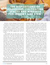 Leading With Inquiry | The Dispositions of Leadership: Cultivating ...