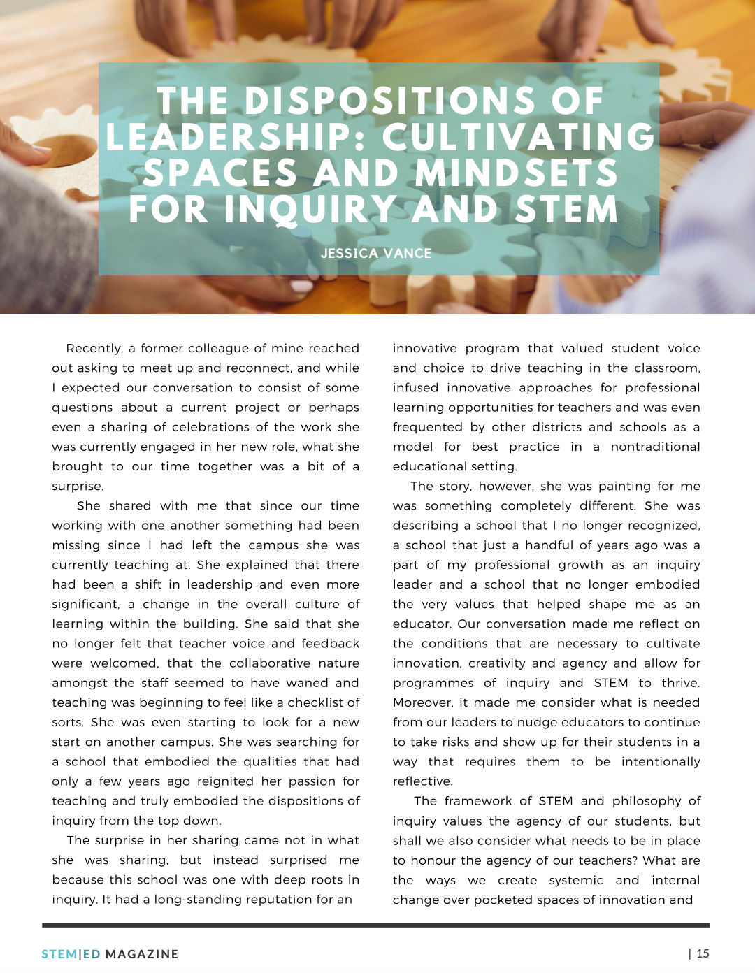 Leading With Inquiry | The Dispositions of Leadership: Cultivating ...