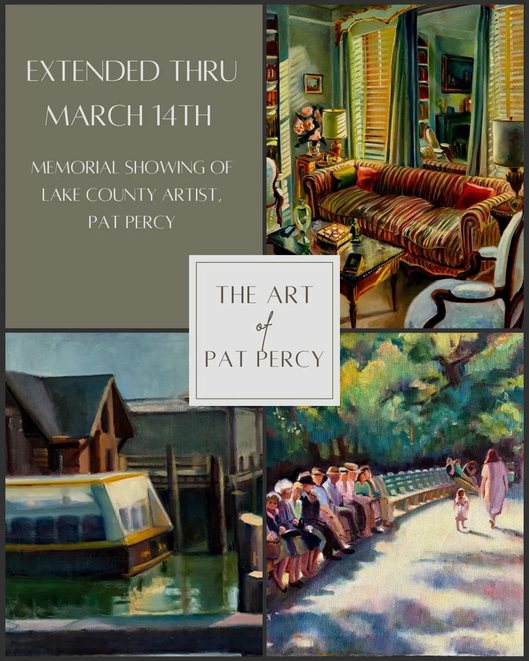 The Art of Pat Percy - A Memorial Showing of a Lake County Artist ...
