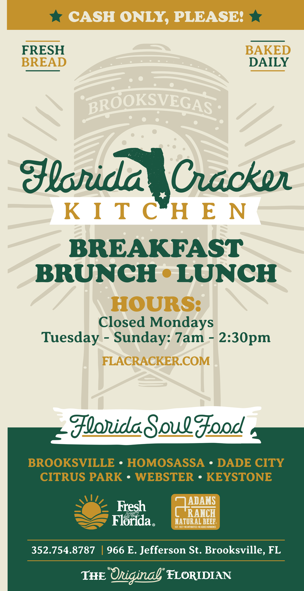 All Menus — FLORIDA CRACKER - The Original Floridian