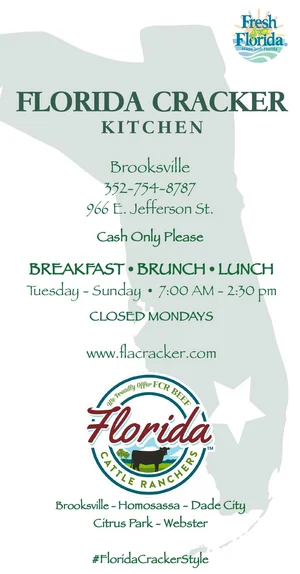 All Menus — FLORIDA CRACKER - The Original Floridian